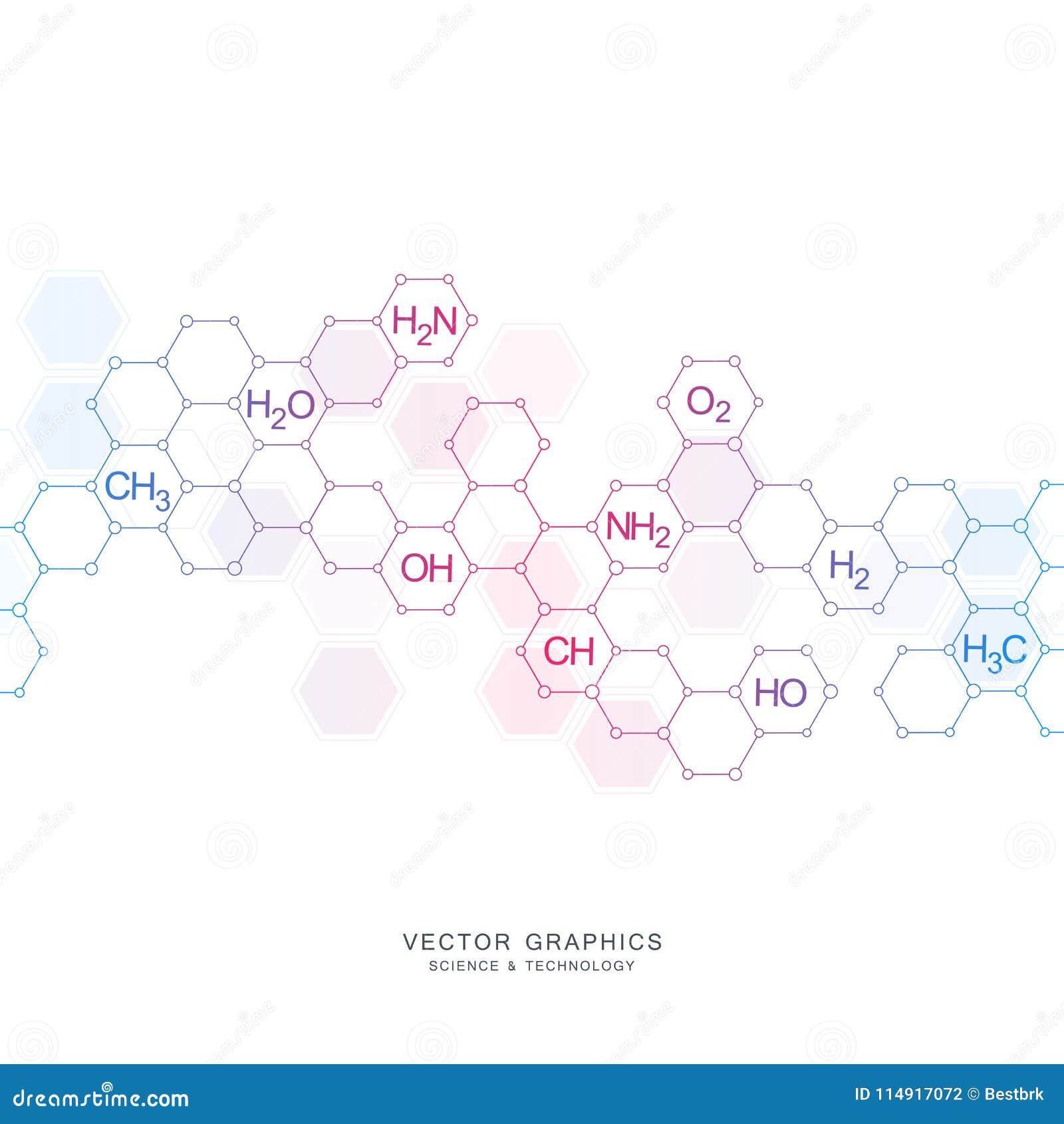 Science Vector Background with Chemical Formulas Stock Vector ...