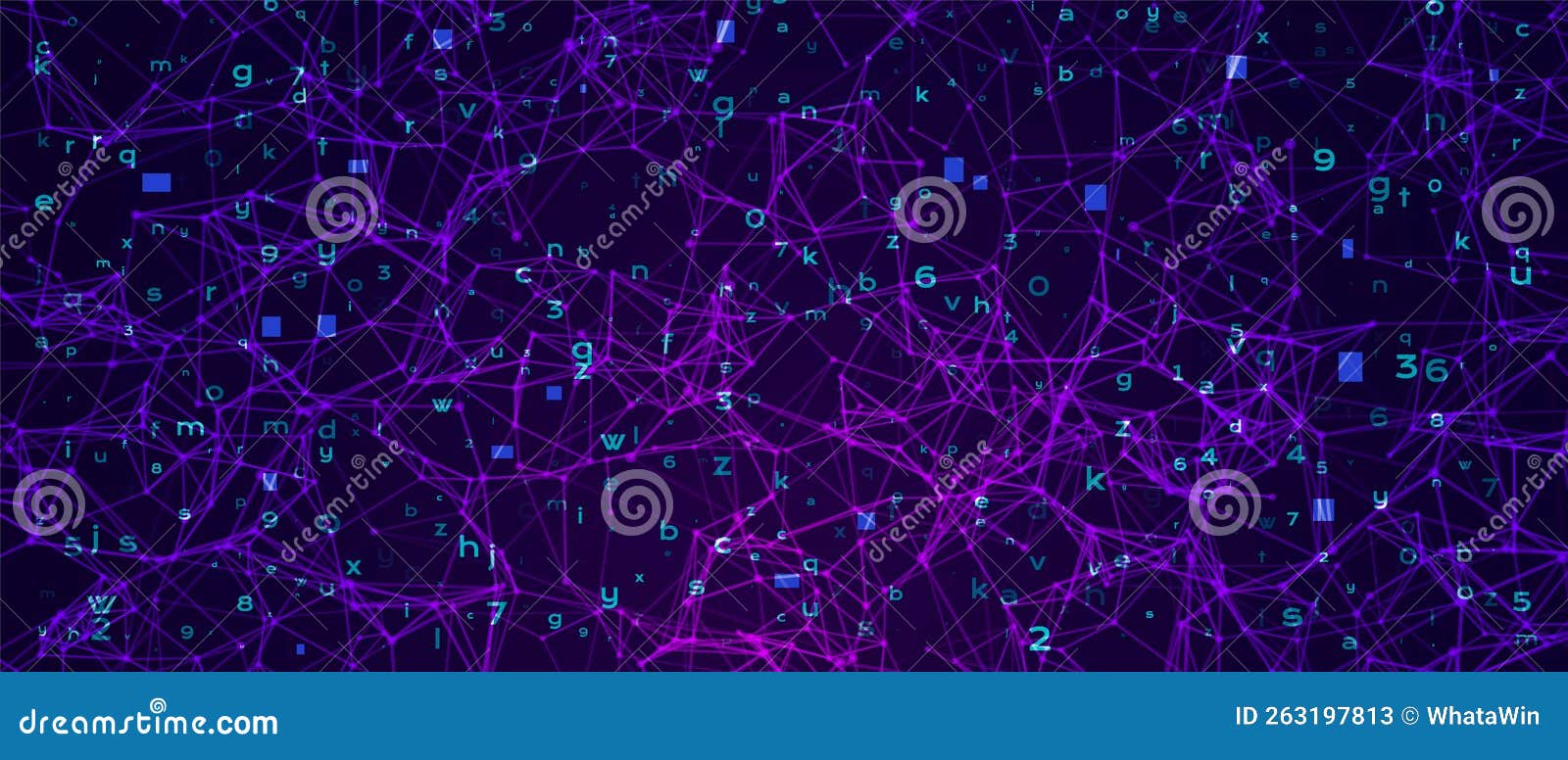 Science Technology Vector Background. Data Stream Grid Stock Vector ...