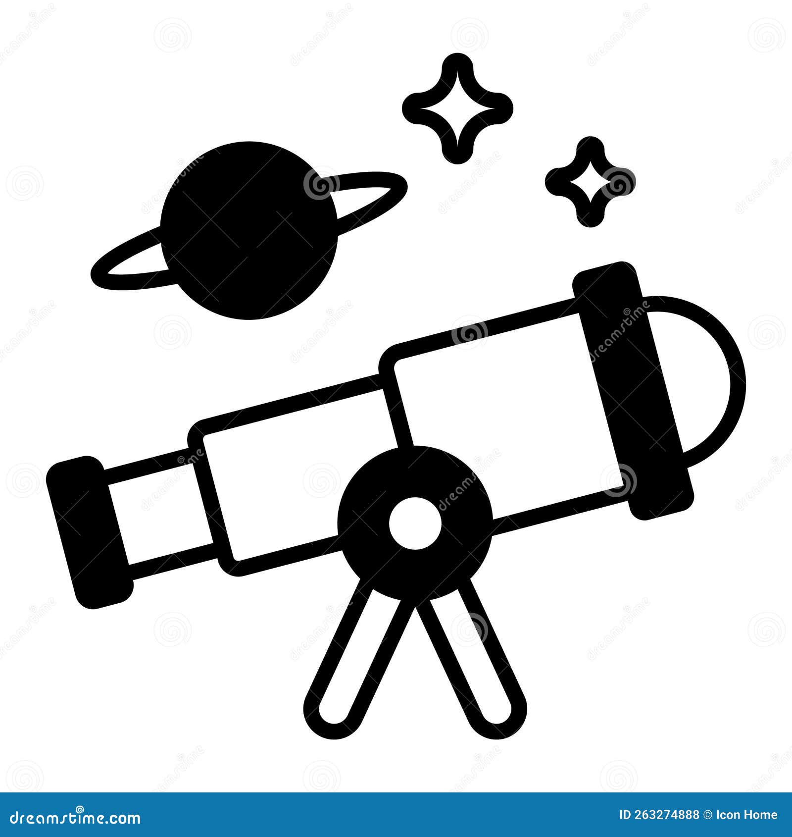 Science, Telescope Modern Concepts Flat Design, Premium Quality Vector ...