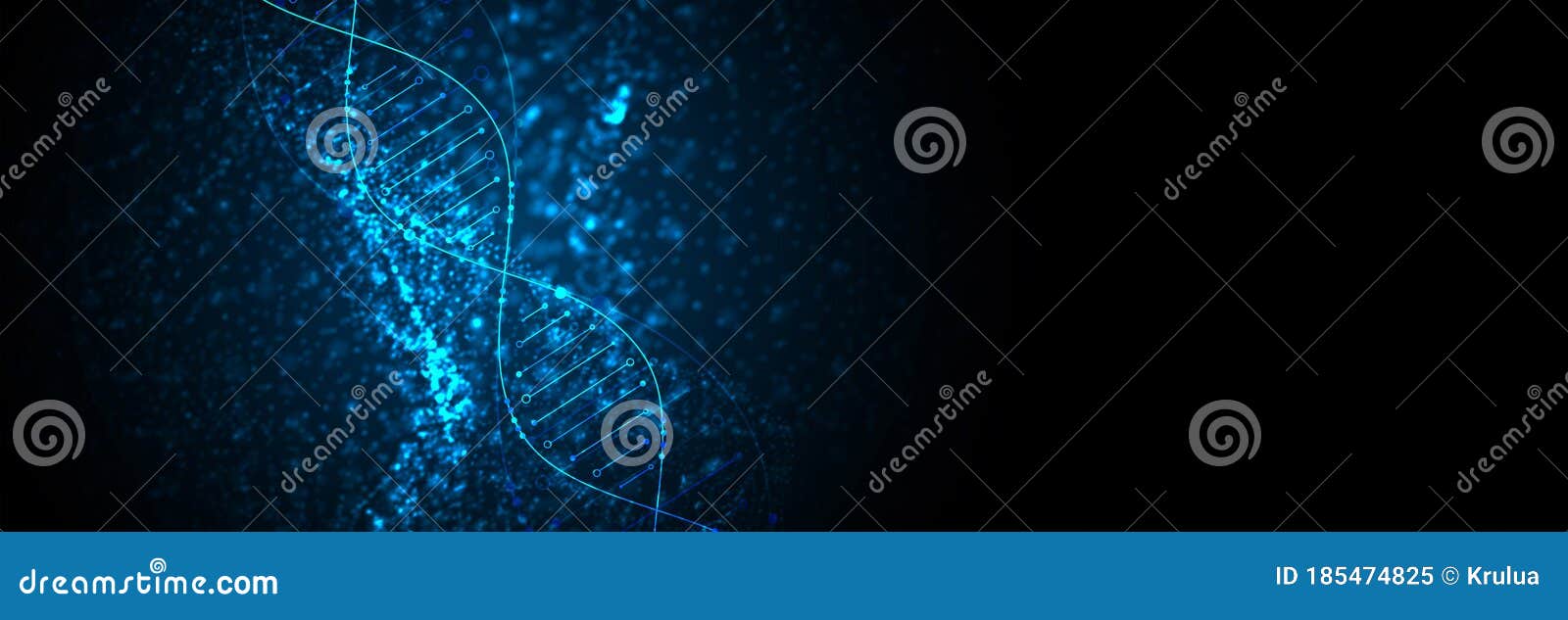 Science Template, Abstract Background with a 3D DNA Molecules. Vector ...