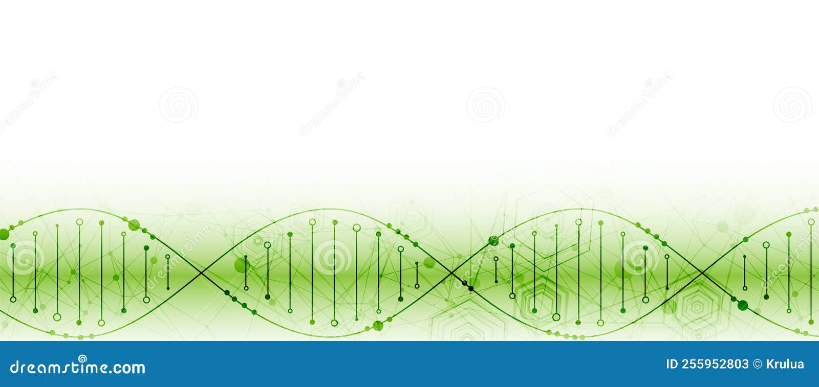 Science Template, Abstract Background with a DNA Molecules. Vector ...