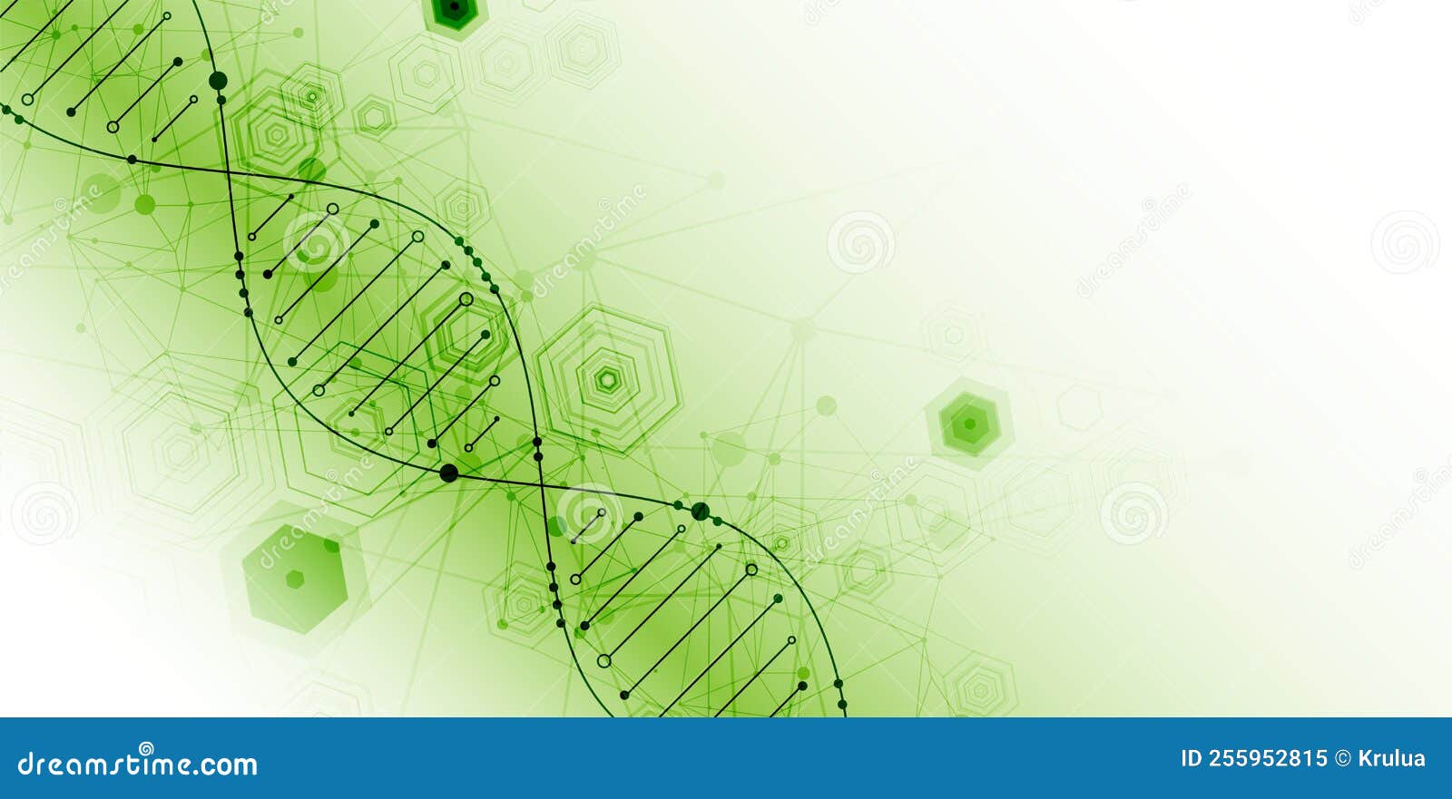 Science Template, Abstract Background with a DNA Molecules. Vector ...