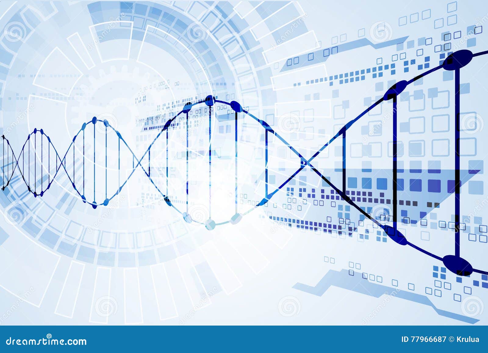 Science Template, DNA Molecules Background. Stock Vector - Illustration ...