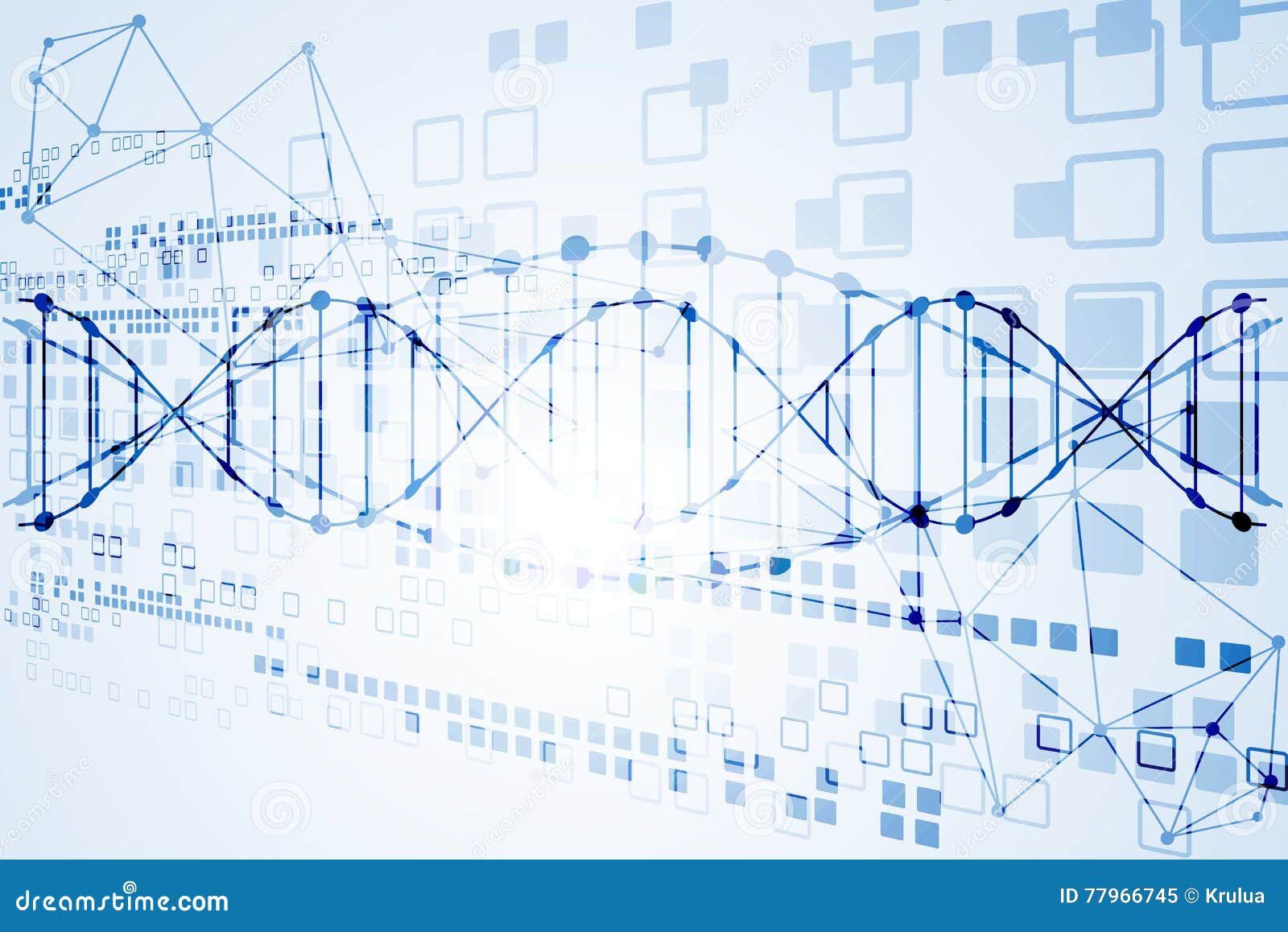 Science Template, DNA Molecules Background. Stock Vector - Illustration ...