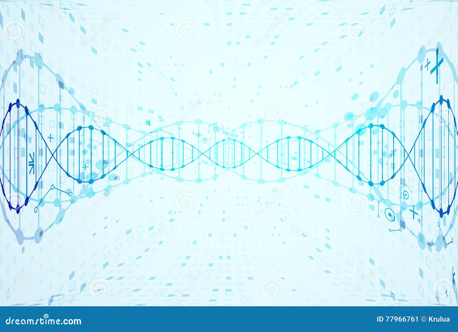 Science Template, DNA Molecules Background. Stock Vector - Illustration ...