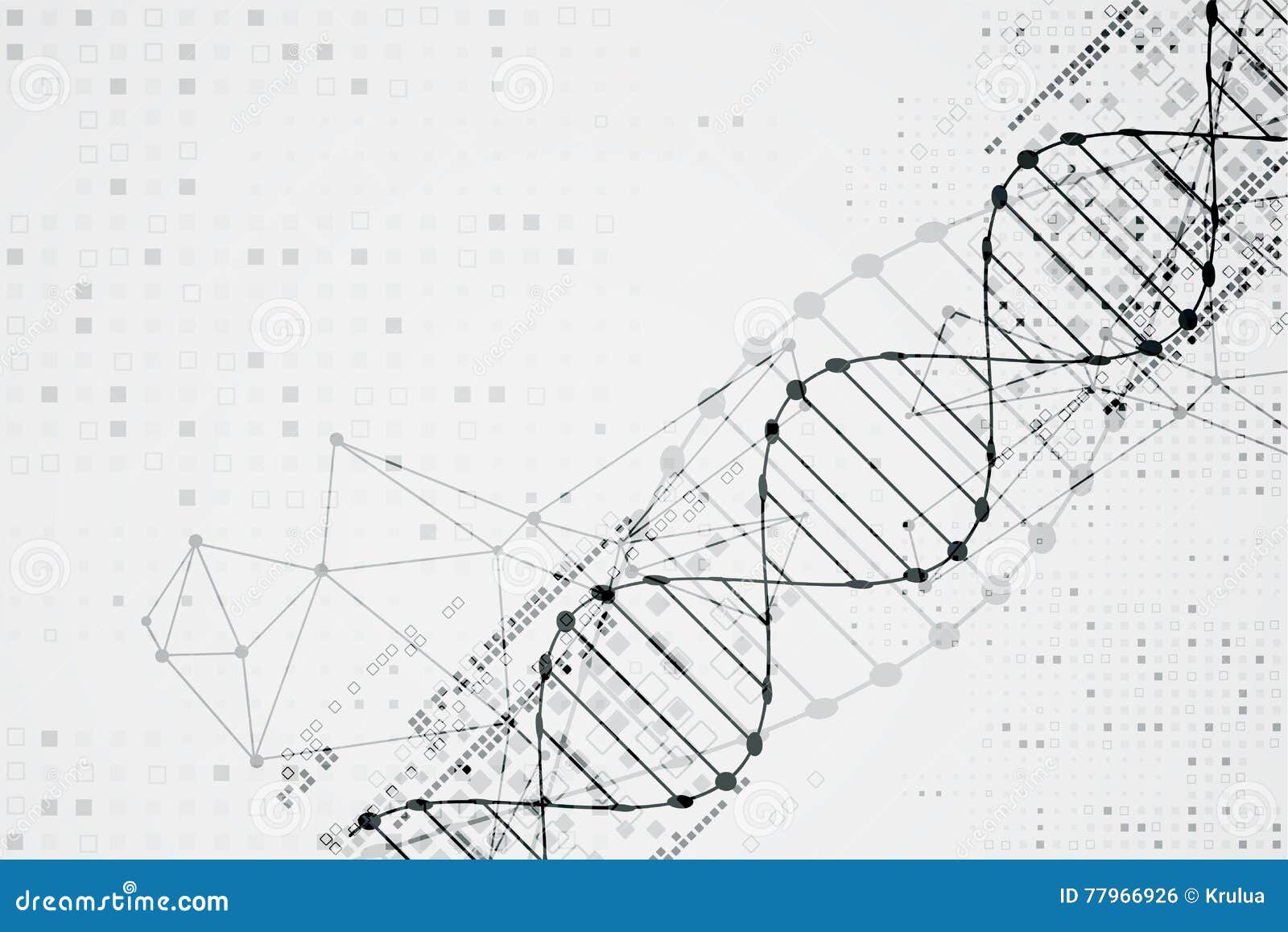 Science Template, DNA Molecules Background. Stock Vector - Illustration ...