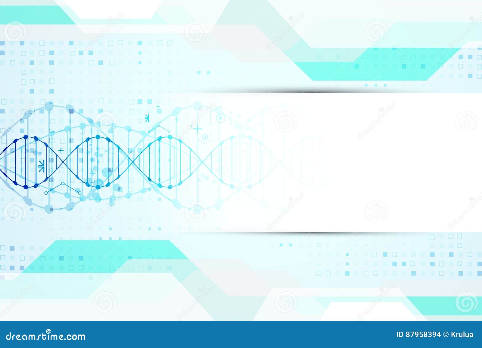 Science Template, DNA Molecules Background. Stock Vector - Illustration ...