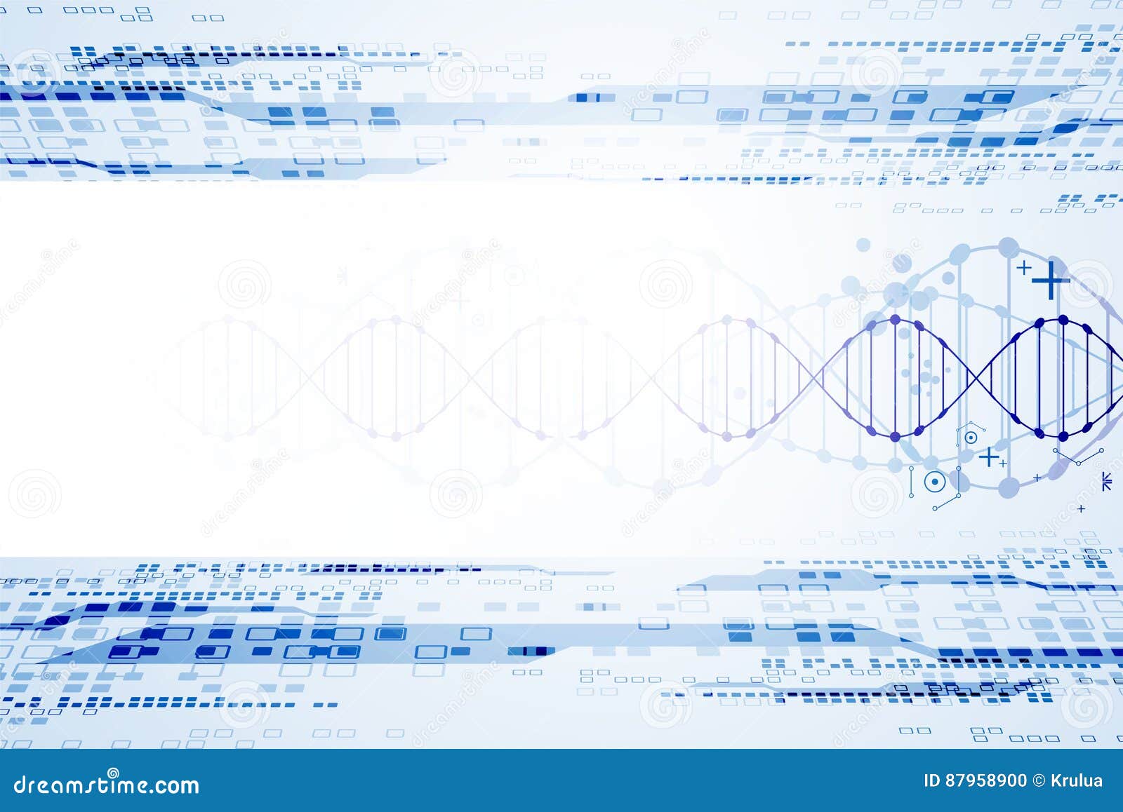 Science Template, DNA Molecules Background. Stock Vector - Illustration ...