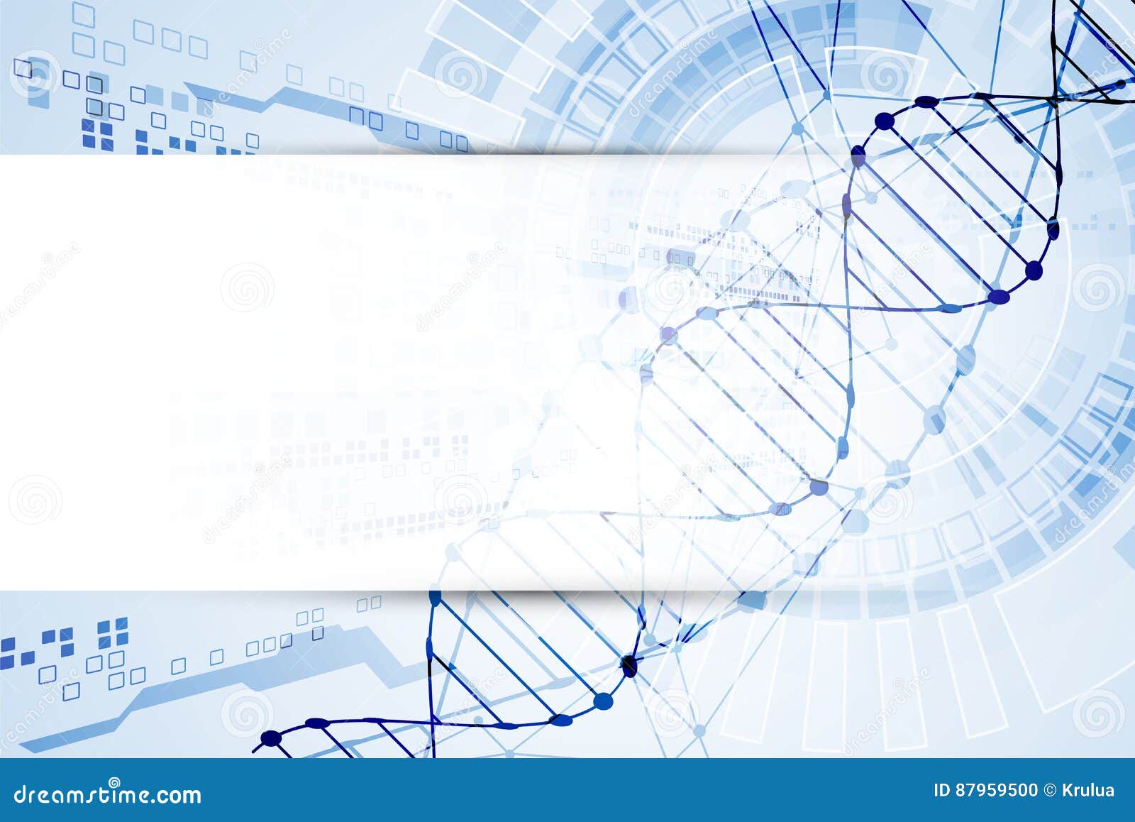 Science Template, DNA Molecules Background. Stock Illustration ...