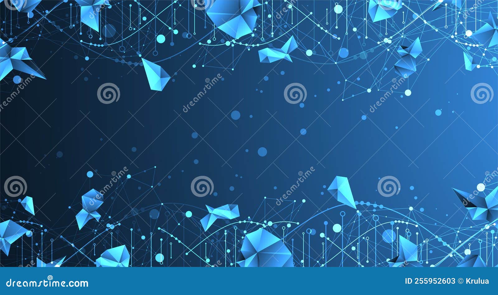 Science Template, Wallpaper or Banner with a DNA Molecules Stock Vector ...