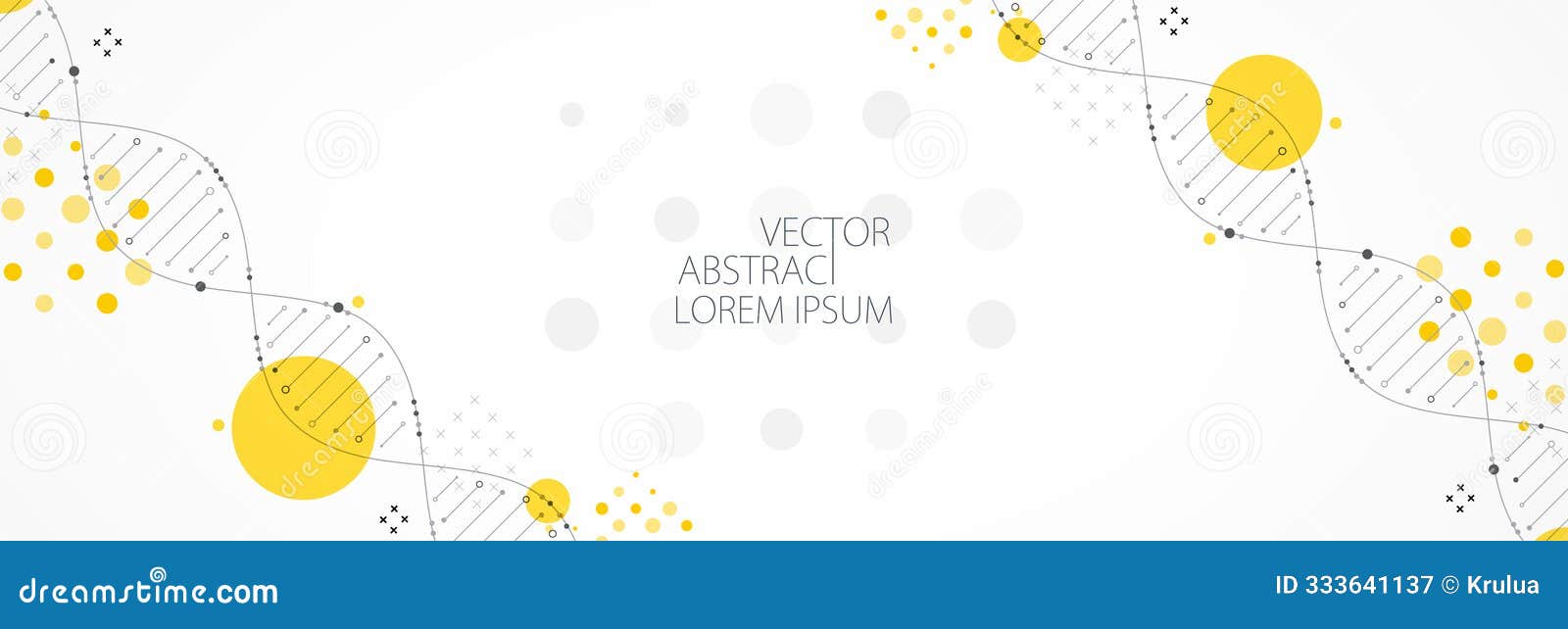 Science Template, Wallpaper Or Banner With A DNA Molecules. Vector ...