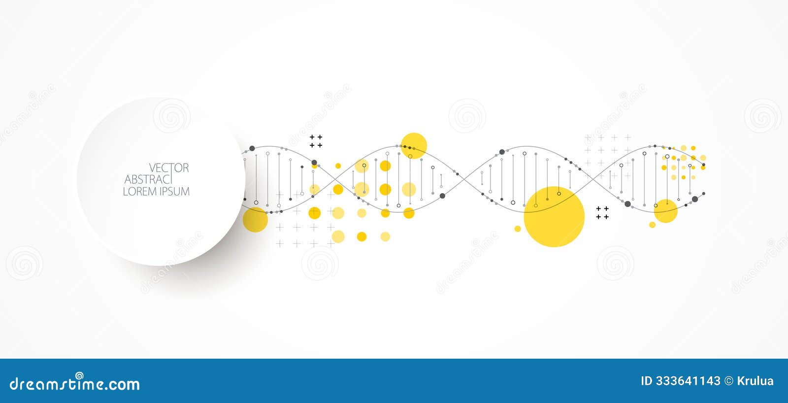 Science Template, Wallpaper Or Banner With A DNA Molecules. Vector ...