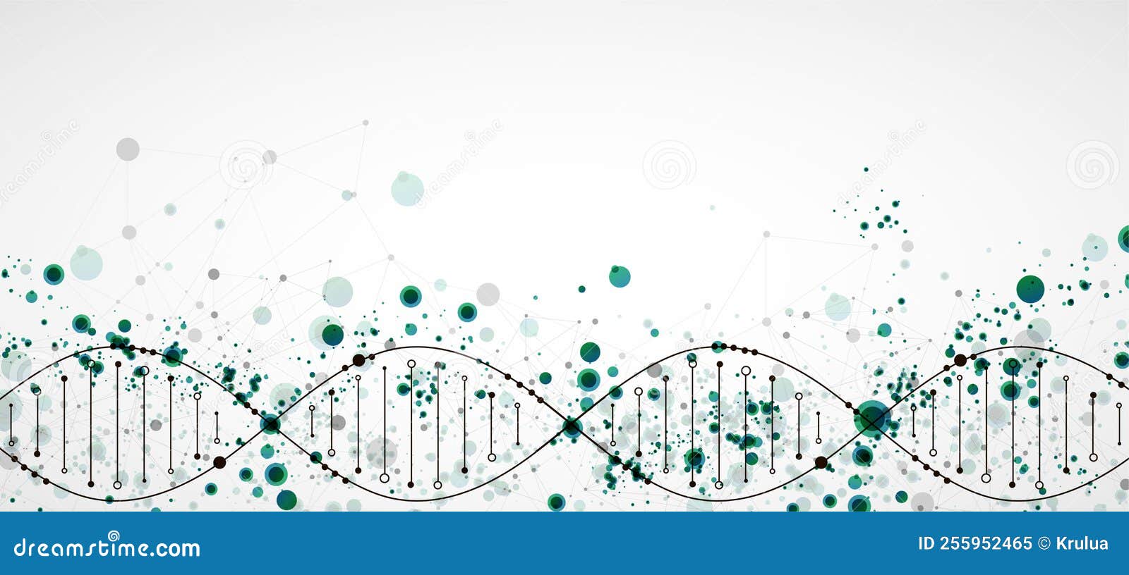 Science Template, Wallpaper or Banner with a DNA Virus Molecules ...