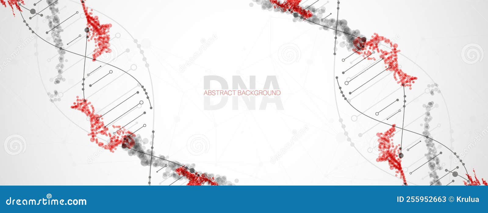 Science Template, Wallpaper or Banner with a DNA Virus Molecules ...