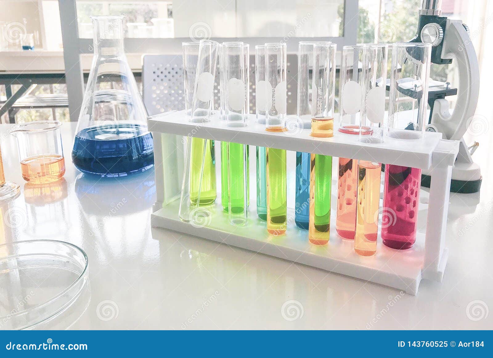 Science Test Tube in Laboratory Stock Image - Image of glassware ...
