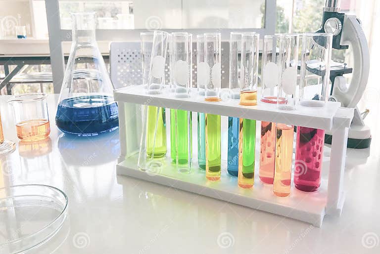 Science Test Tube in Laboratory Stock Image - Image of glassware ...