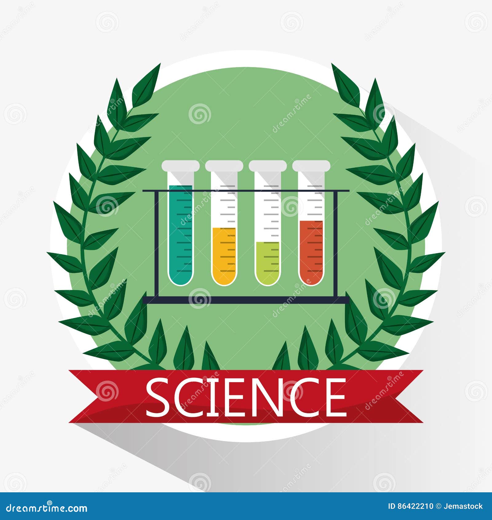 Science Test Tube School Supplies Stock Vector - Illustration of ...