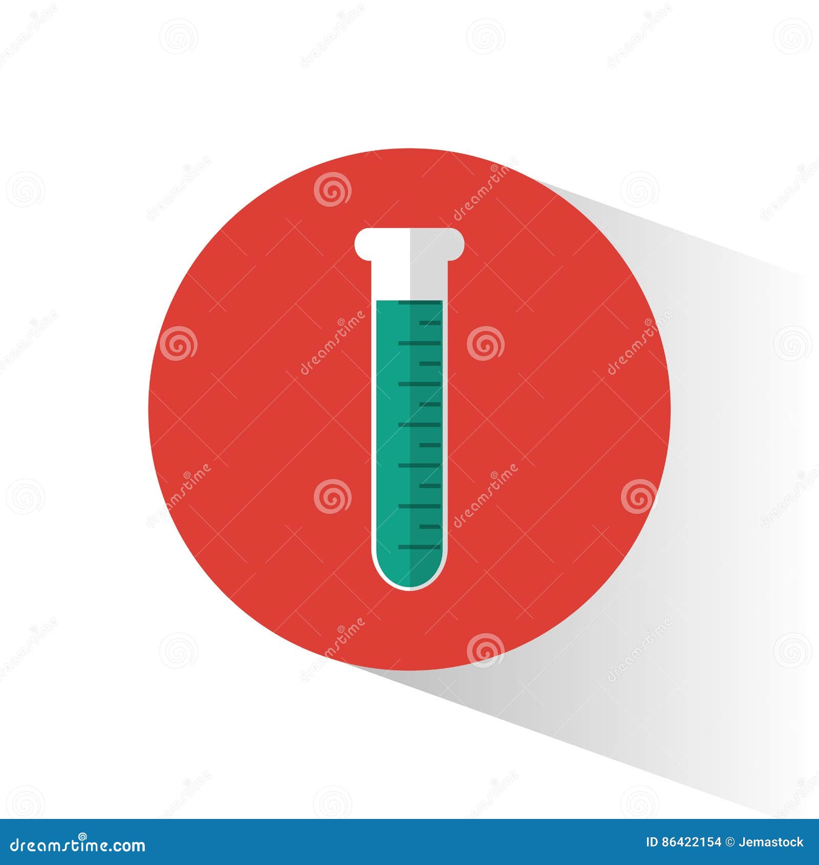 Science Testt Tube Laboratory Fluid Icon Stock Vector - Illustration of ...