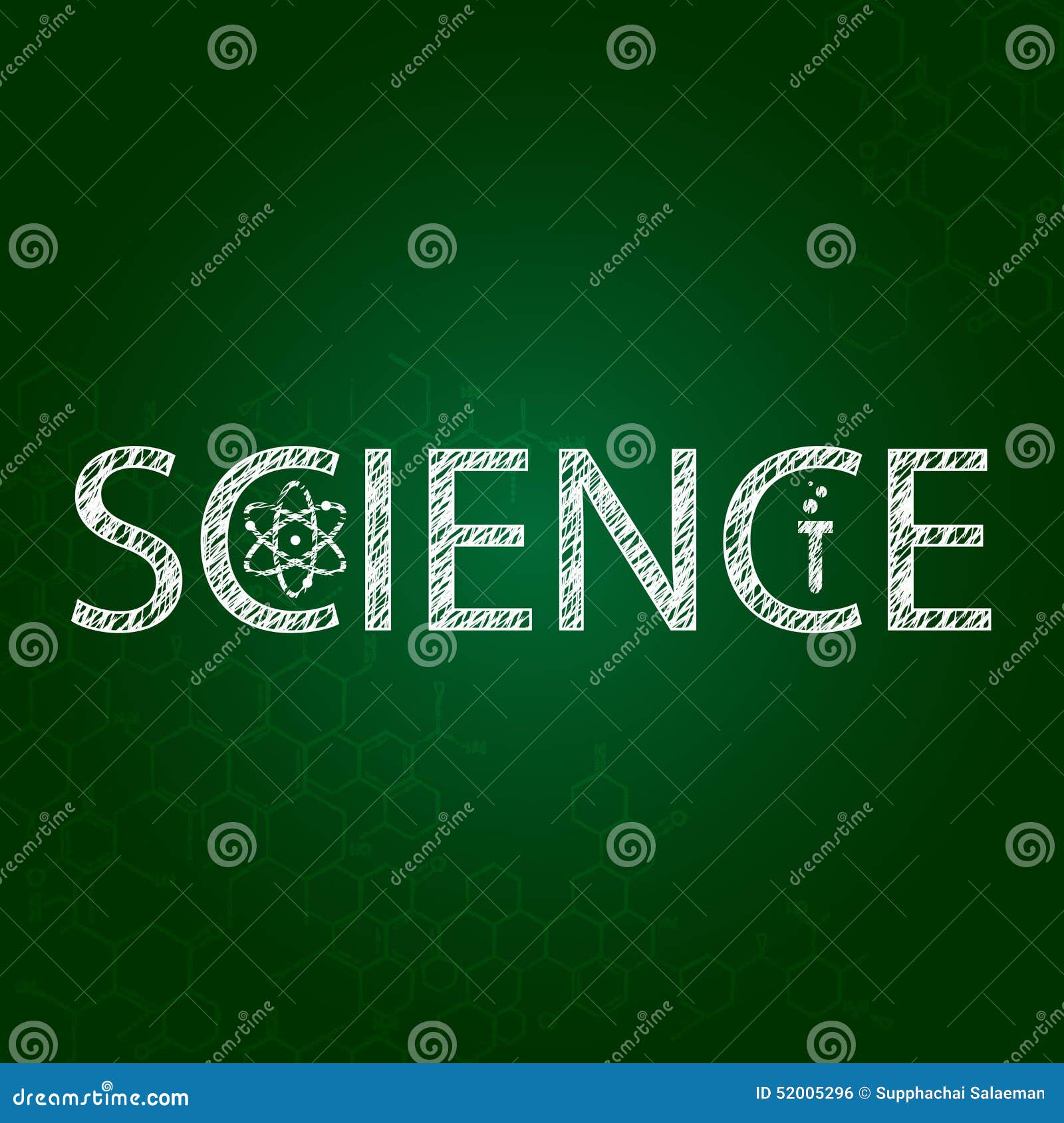 Science Text And Colorful Laboratory Filled With A Clear Liquid And ...
