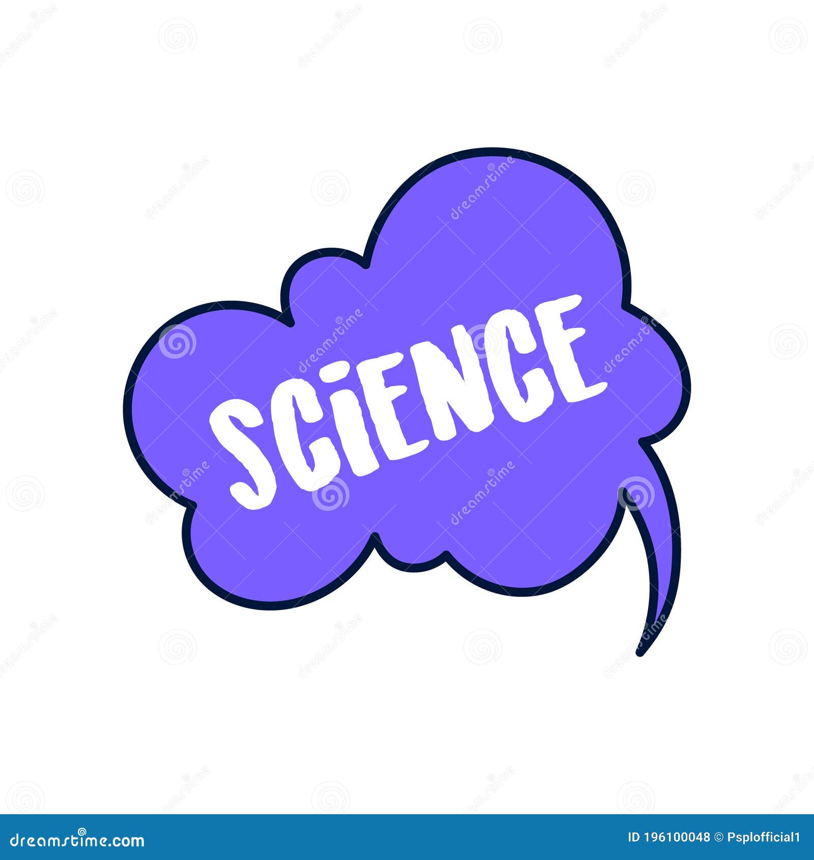 Science Text Design Vector Objects Illustration Science Elements and ...