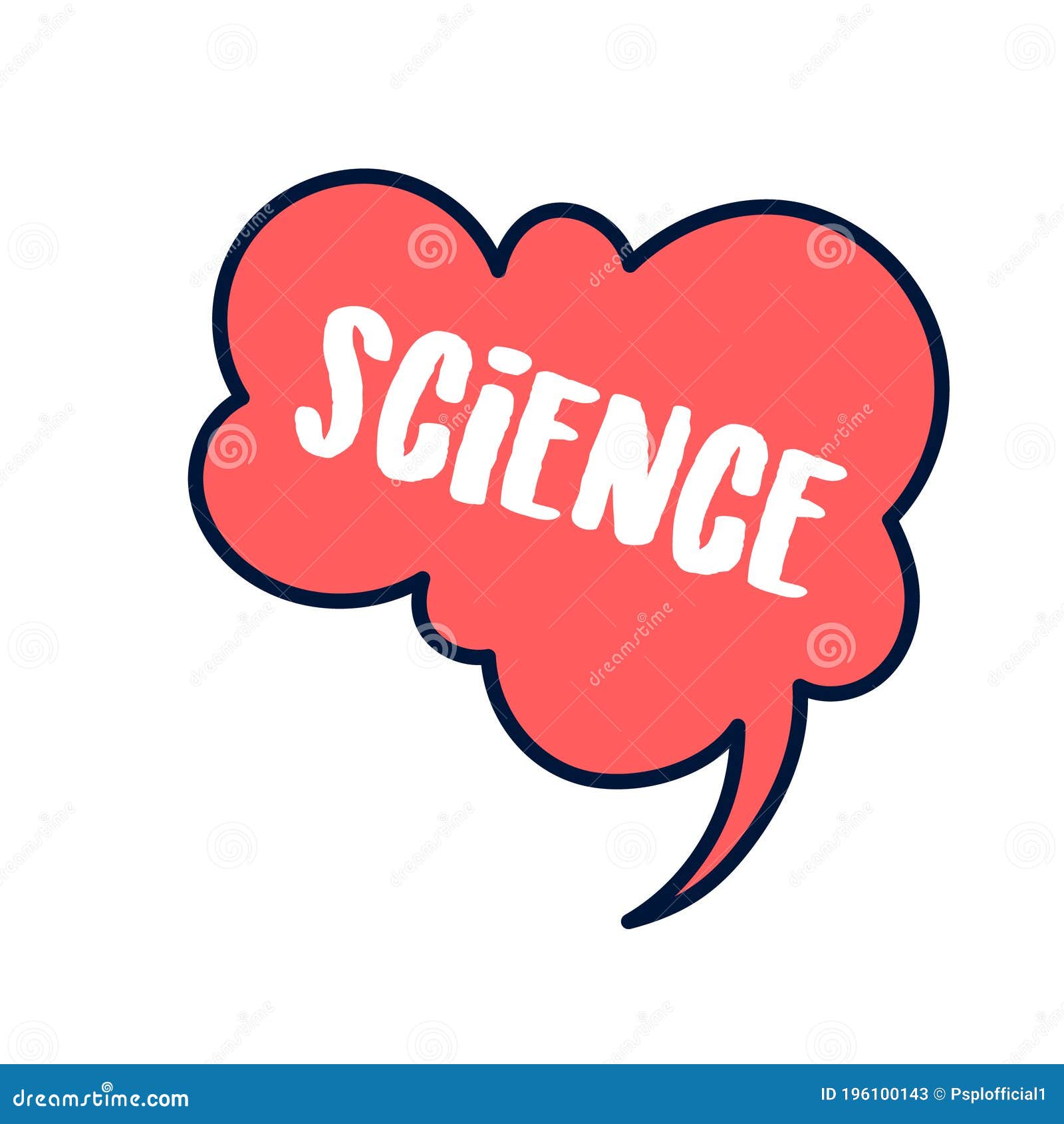 Science Text Design Vector Objects Illustration Science Elements and ...