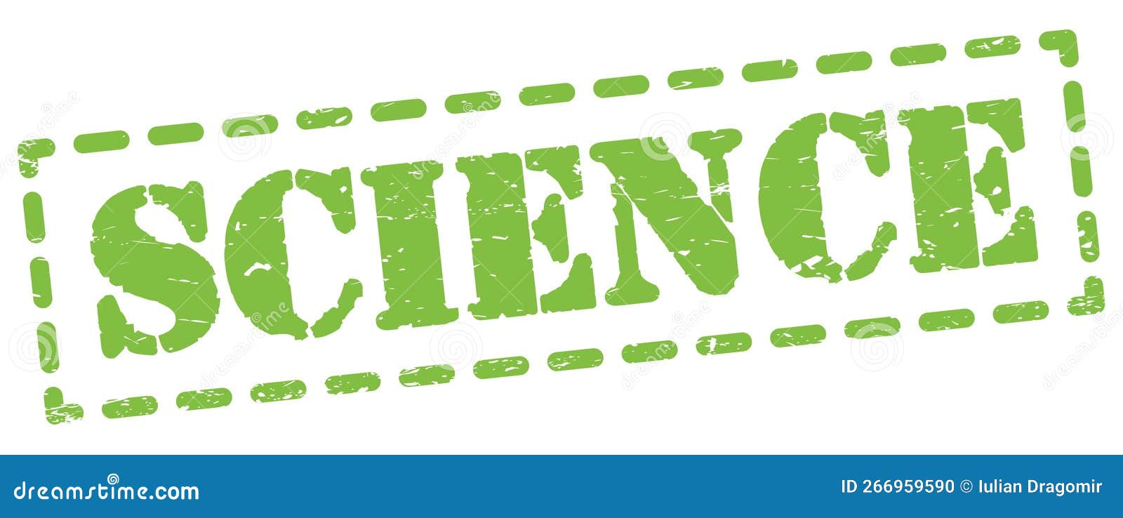 SCIENCE Text Written on Green Stamp Sign Stock Illustration ...