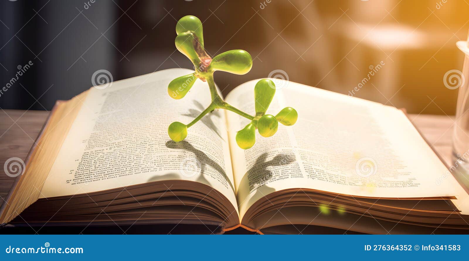 A Science Textbook Open To a Chapter on Photosynthesis One Created with ...