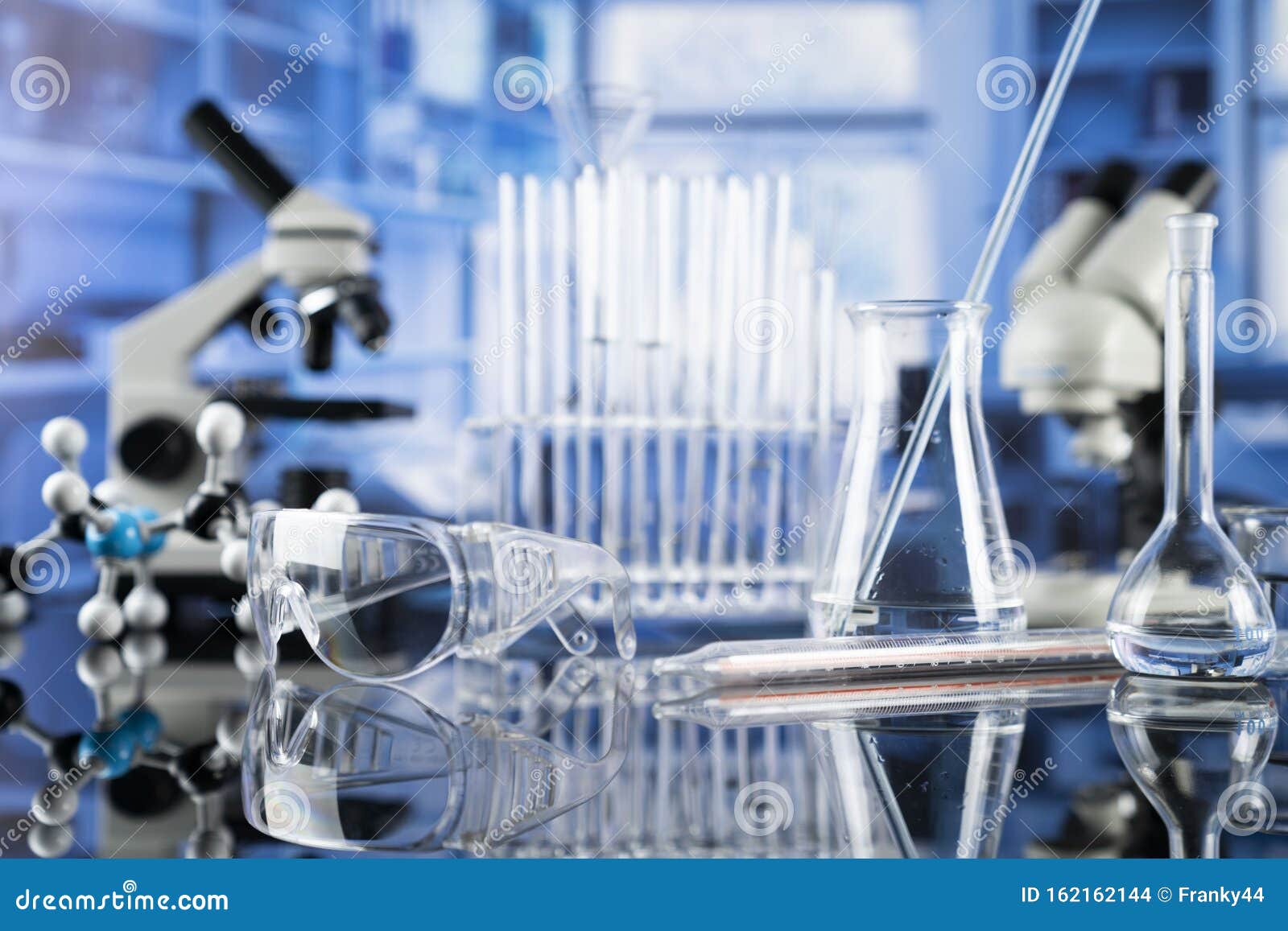 Science Theme. Modern Scientific Laboratory Interior. Stock Photo ...