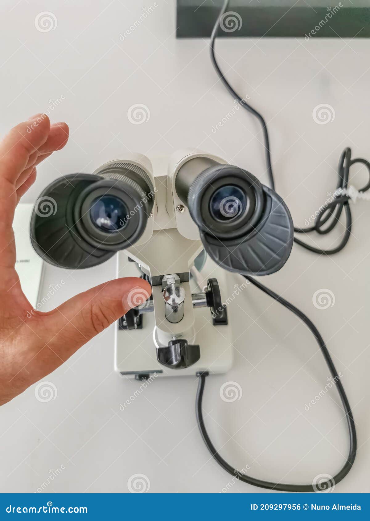 Hand Of Scientist Dropping Water In Glass Science Flask With Cylinder ...