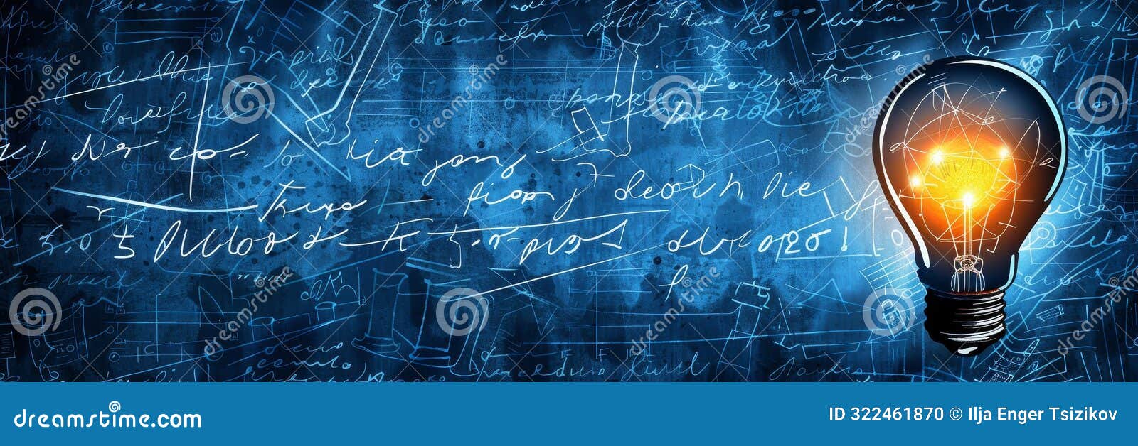 Science Themed Glowing Lamp with Physical and Mathematical Formulas ...