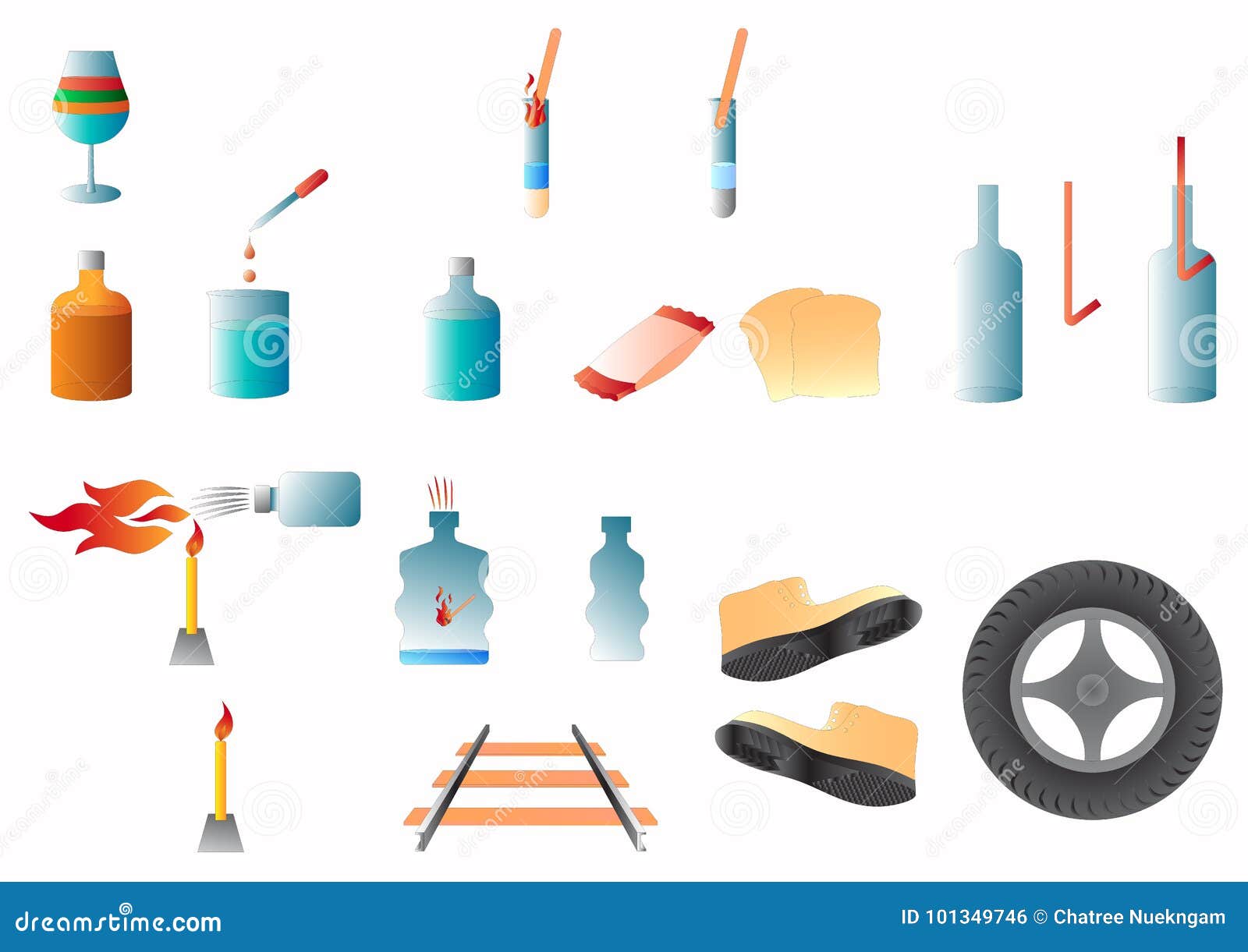 Science Tools,Vector Illustration Stock Vector - Illustration of burner ...