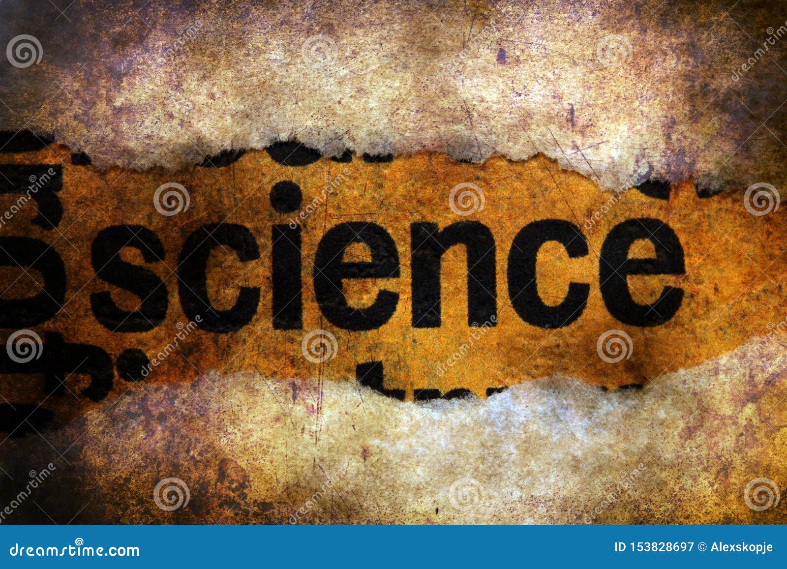 Science Torn Paper Grunge Concept Stock Image - Image of concept ...