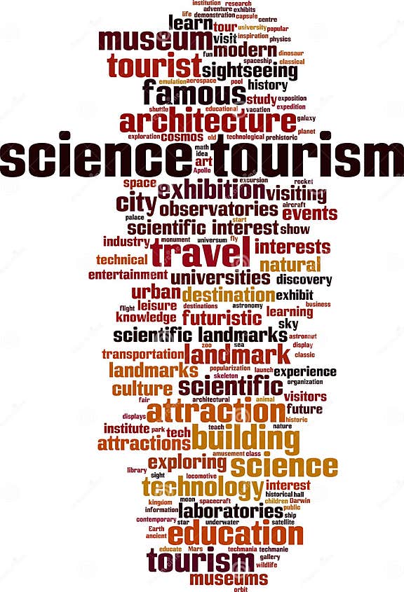 Science tourism word cloud stock vector. Illustration of architecture ...