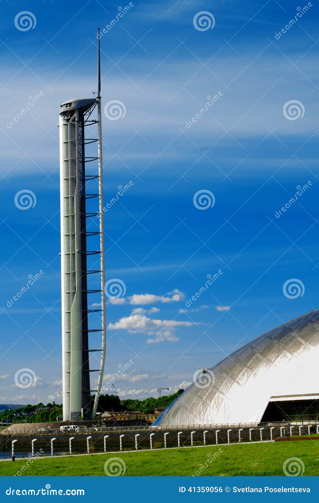 Science Tower at Science Centre in Glasgow Stock Photo - Image of river ...
