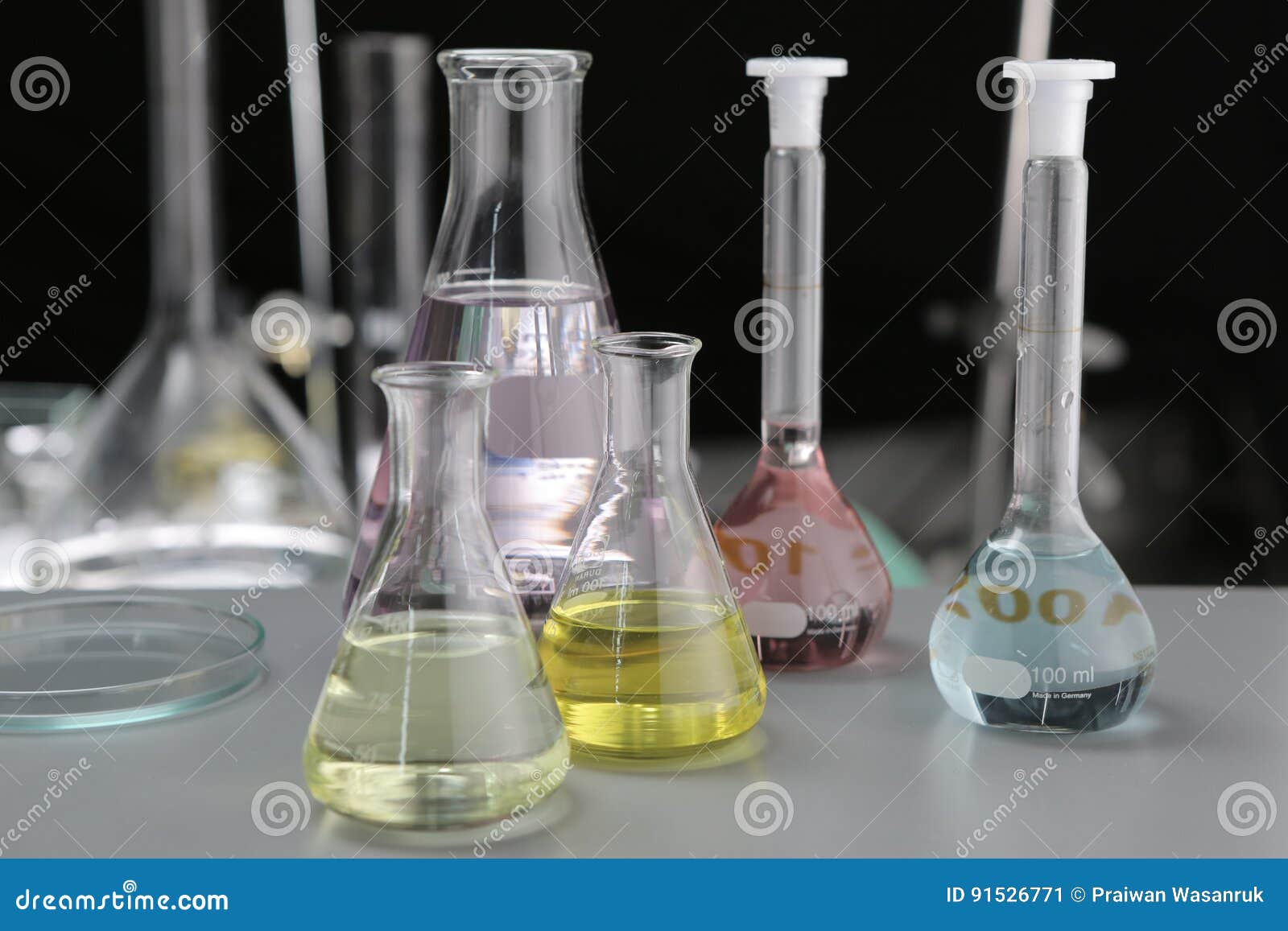 Science tubes stock image. Image of pink, substance, equipments - 91526771