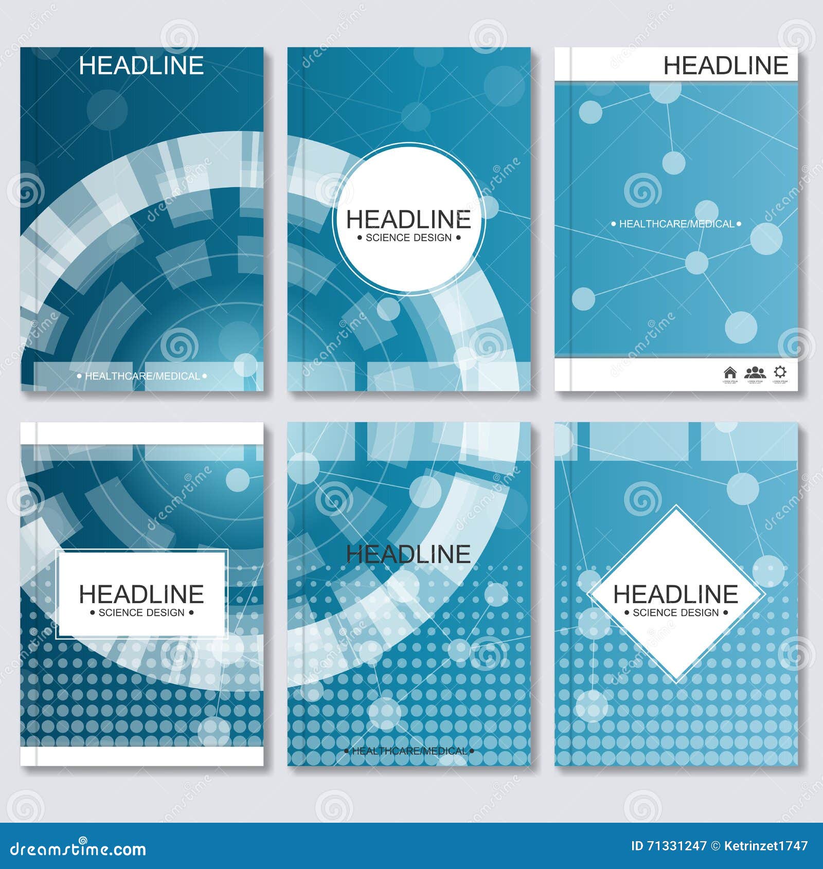 Science Vector Background. Modern Vector Templates for Brochure, Flyer ...