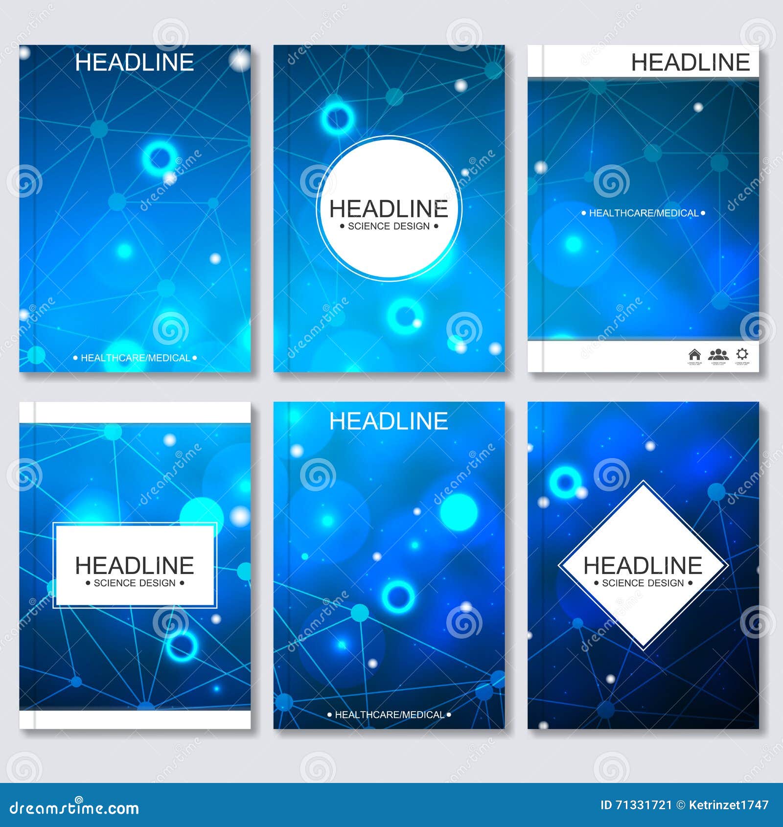 Science Vector Background. Modern Vector Templates for Brochure, Flyer ...