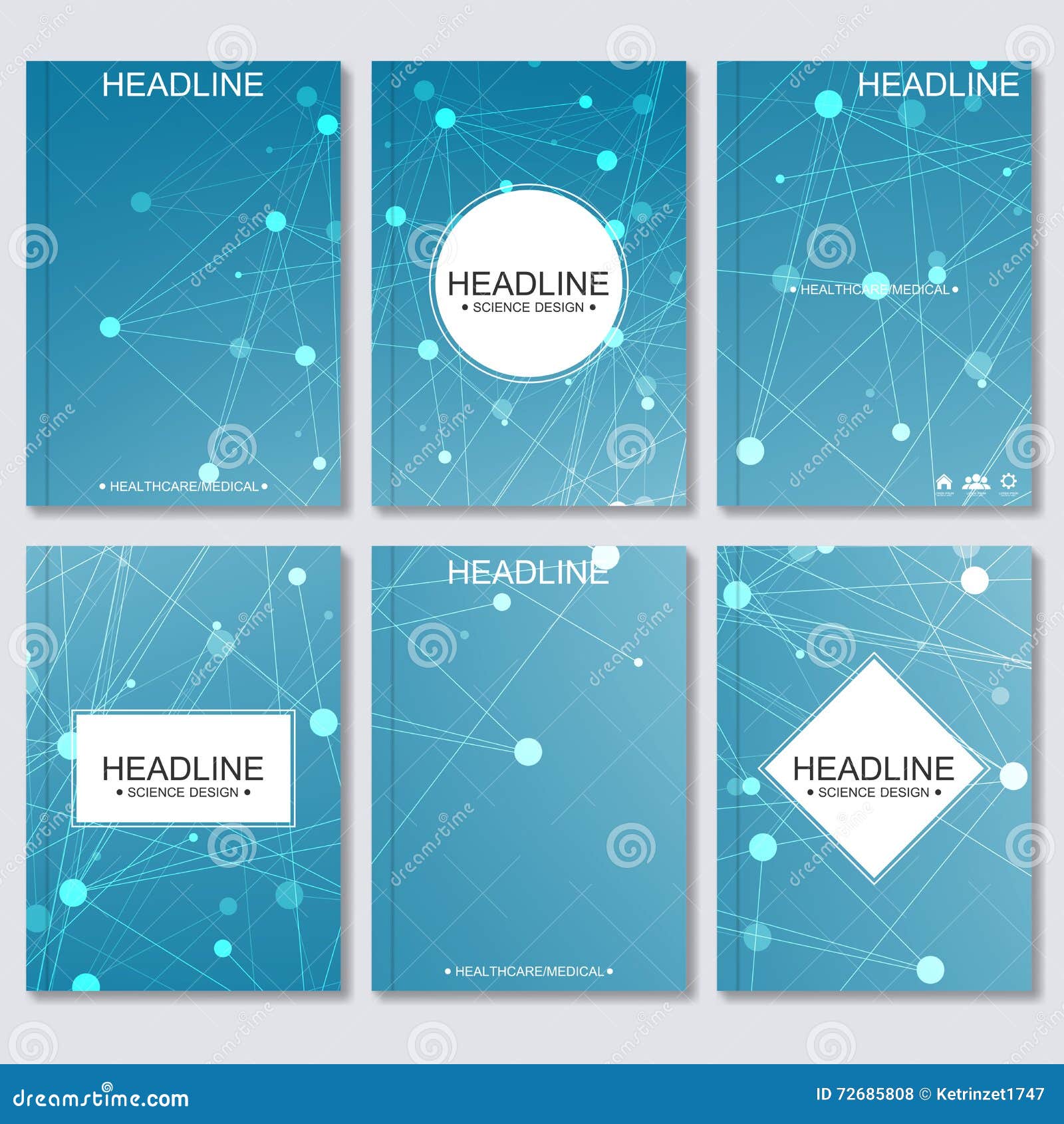 Science Vector Background. Modern Vector Templates for Brochure, Flyer ...