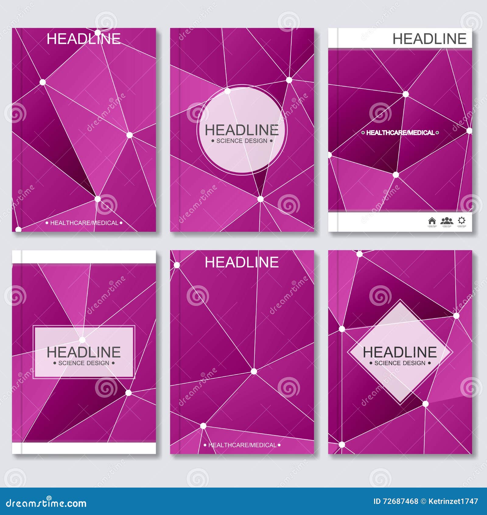 Science Vector Background. Modern Vector Templates for Brochure, Flyer ...