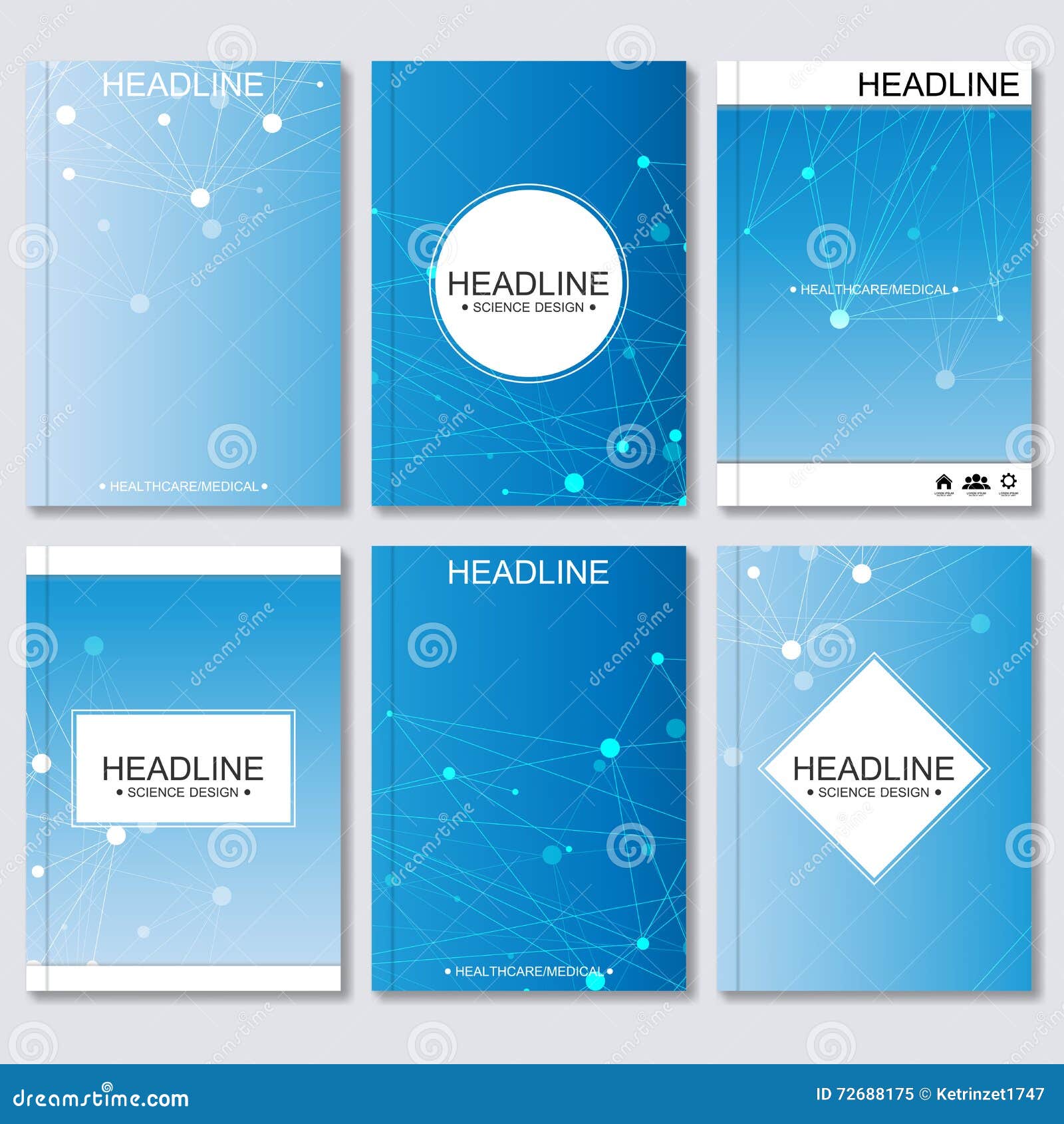 Science Vector Background. Modern Vector Templates for Brochure, Flyer ...