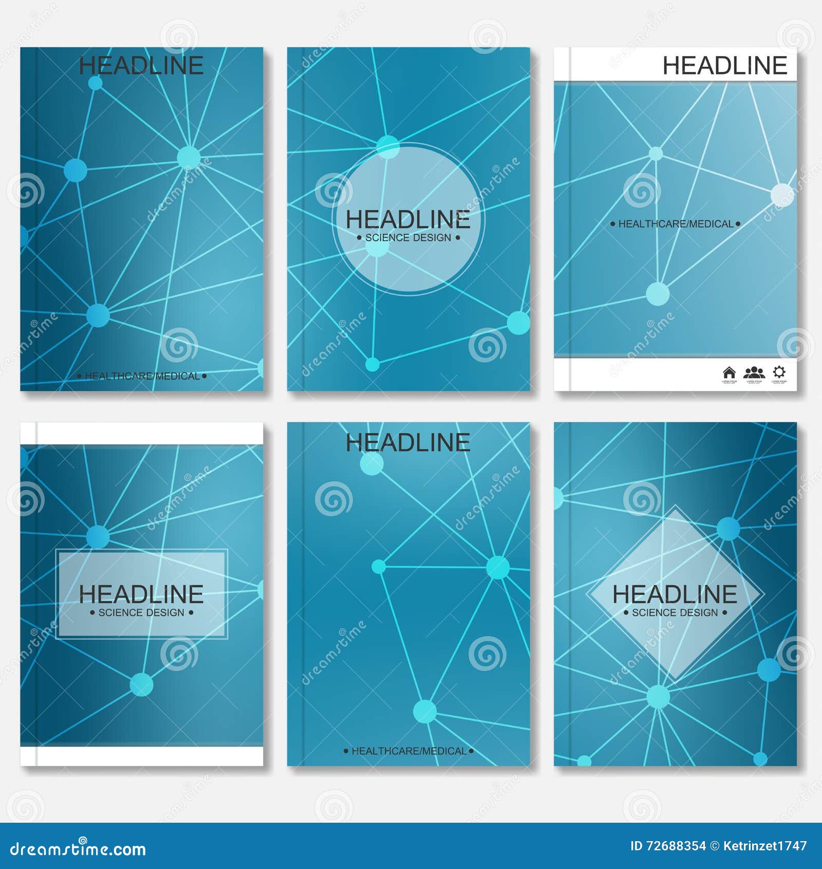 Science Vector Background. Modern Vector Templates for Brochure, Flyer ...