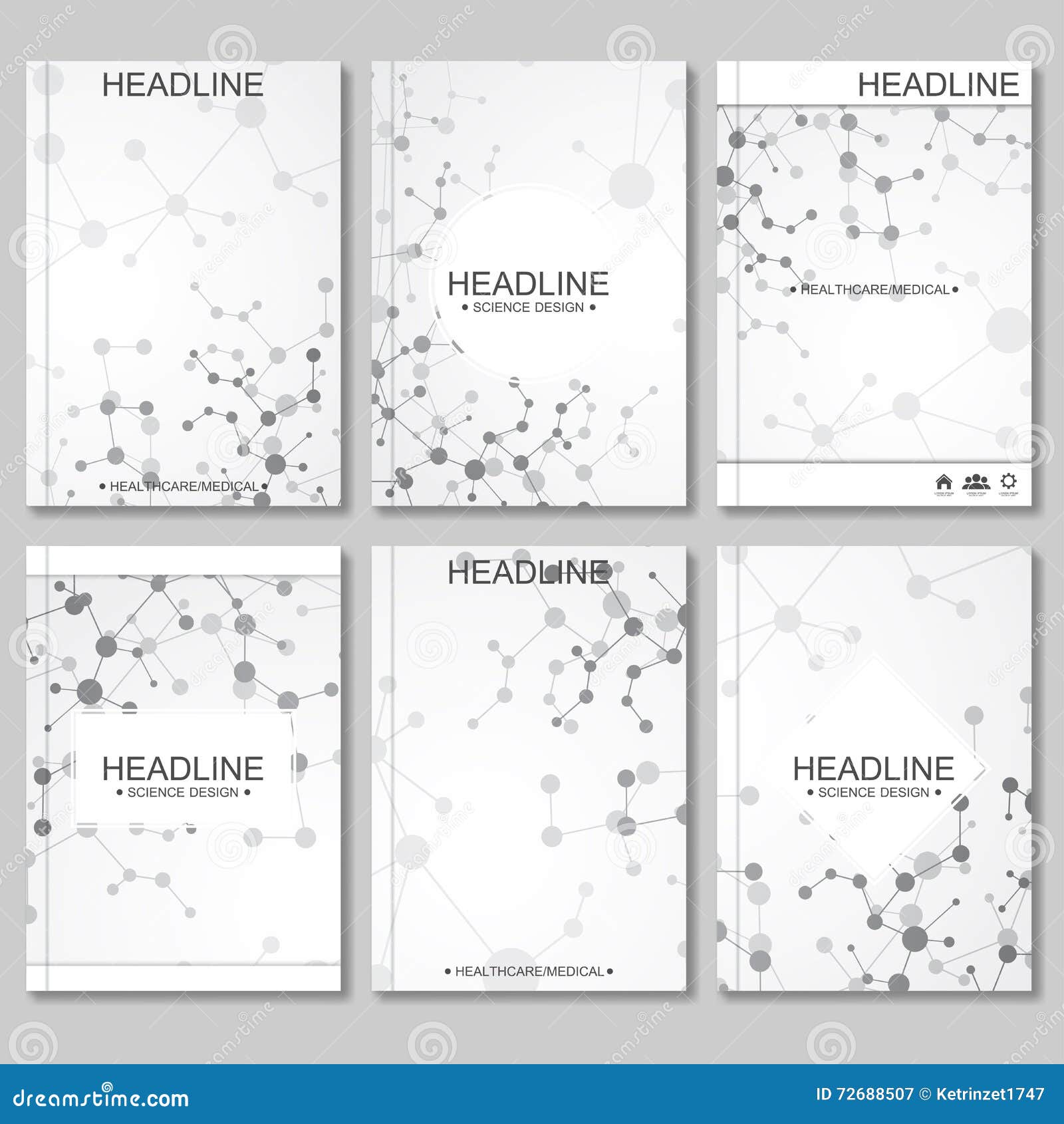 Science Vector Background. Modern Vector Templates for Brochure, Flyer ...