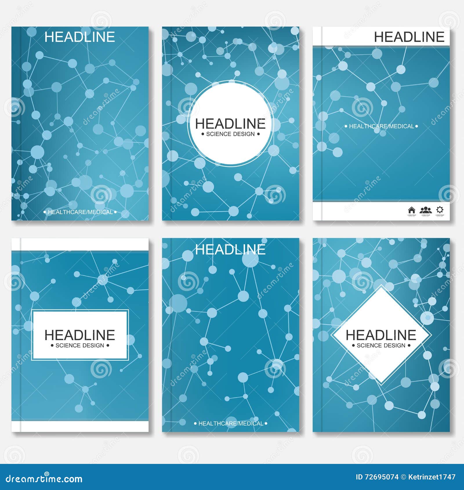 Science Vector Background. Modern Vector Templates for Brochure, Flyer ...