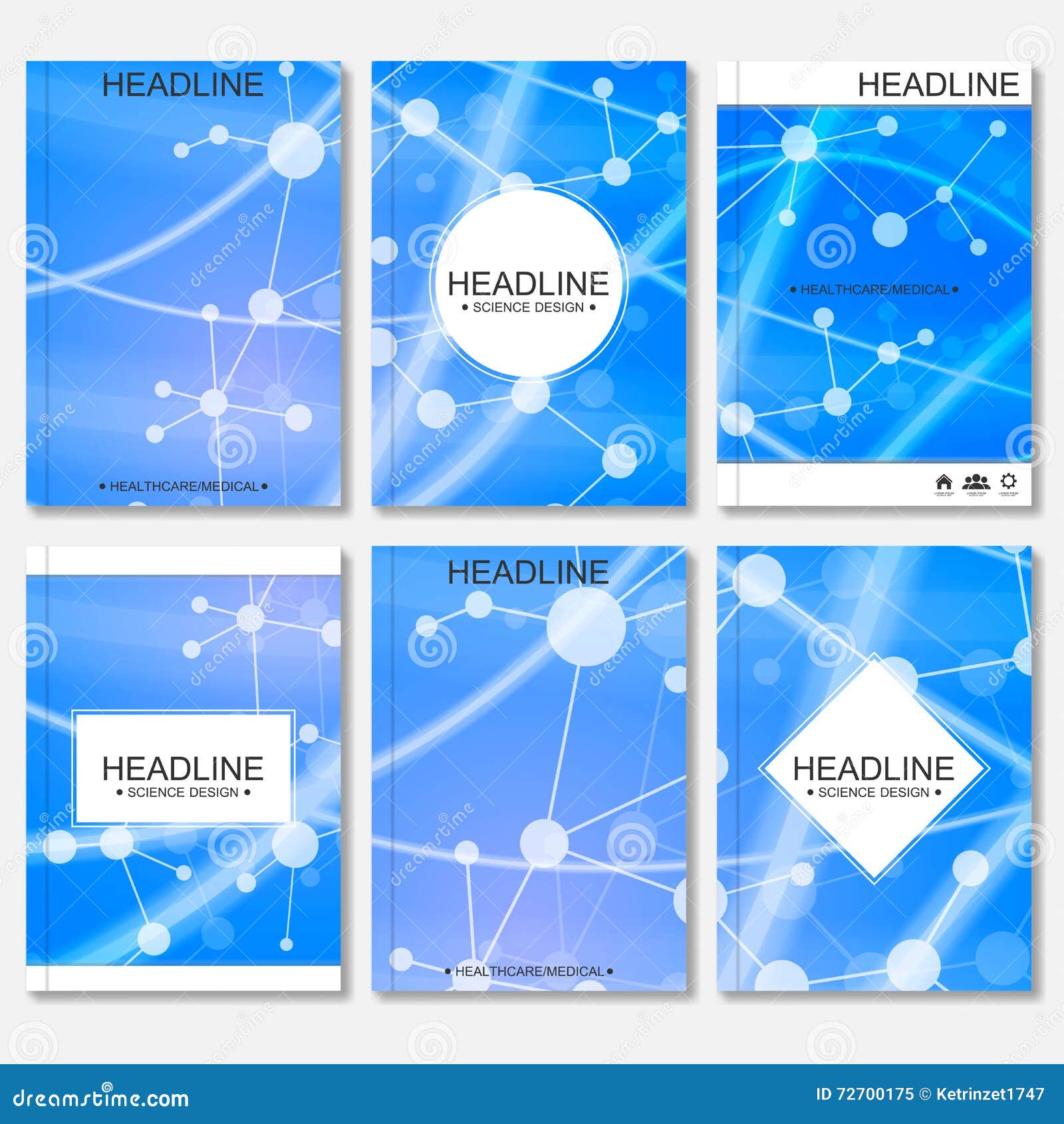 Science Vector Background. Modern Vector Templates for Brochure, Flyer ...