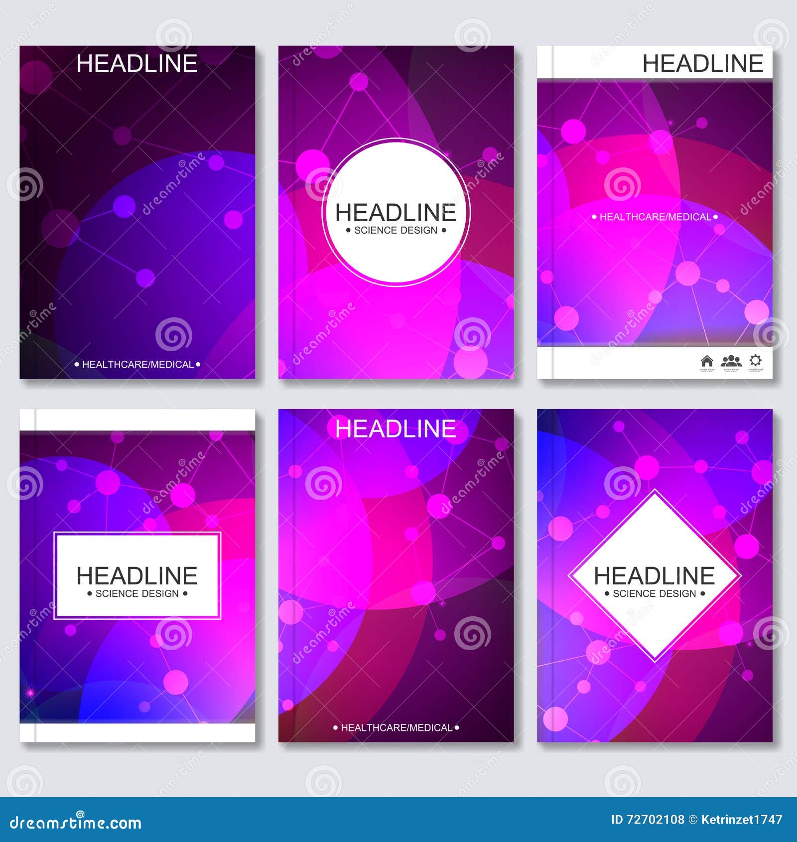 Science Vector Background. Modern Vector Templates for Brochure, Flyer ...