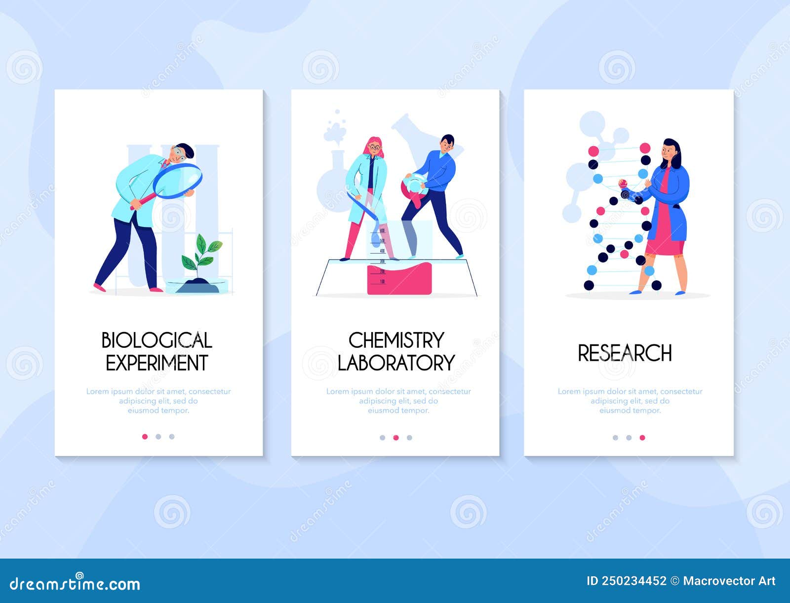 Science Vertical Banners Set Stock Vector - Illustration of ...