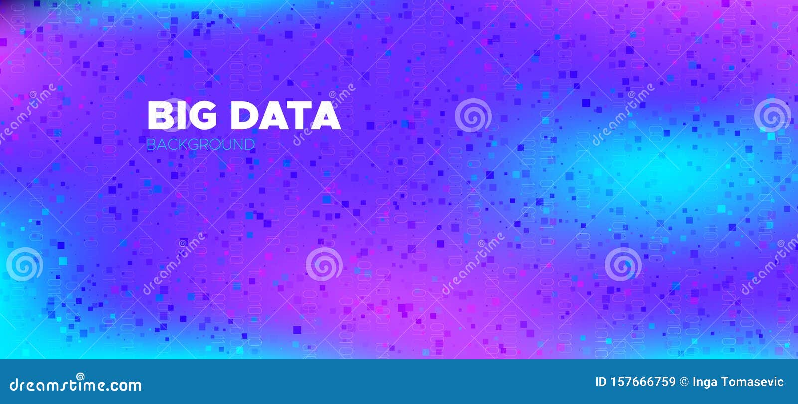 Science Wallpaper. Matrix Data Stream Stock Vector - Illustration of ...