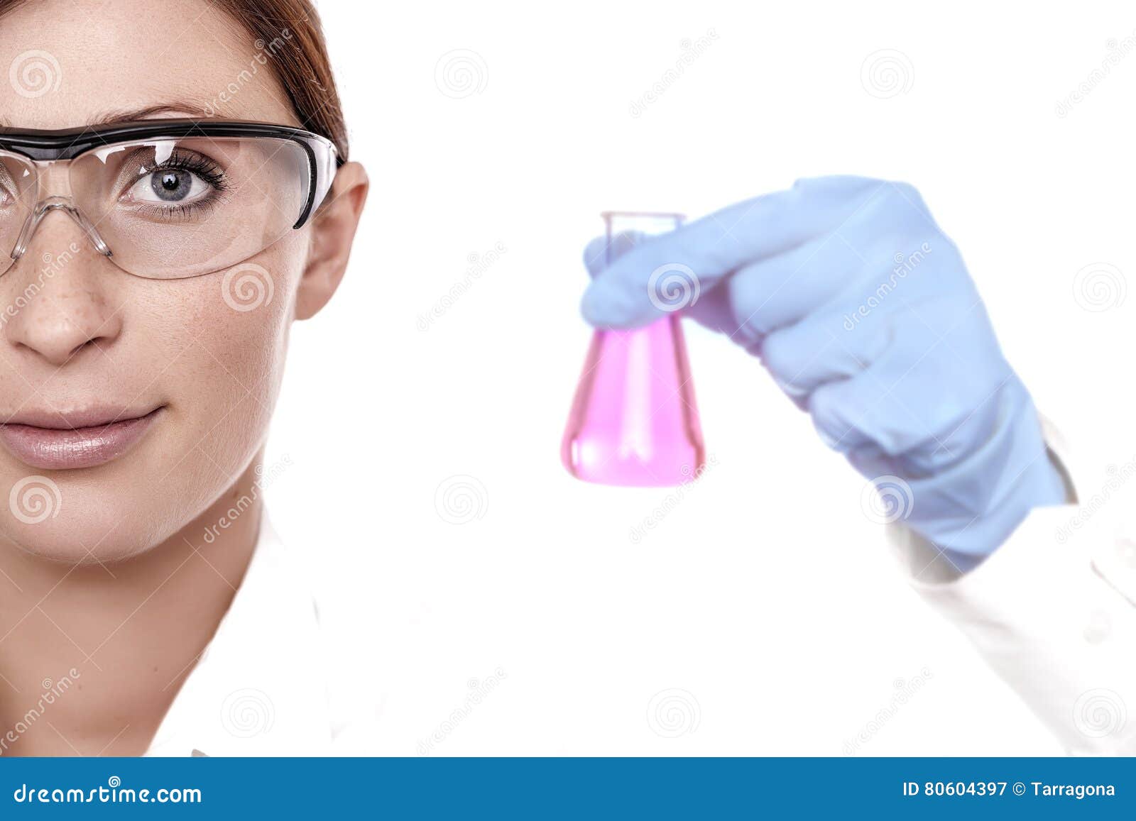 Science woman holding cure stock image. Image of chemistry - 80604397