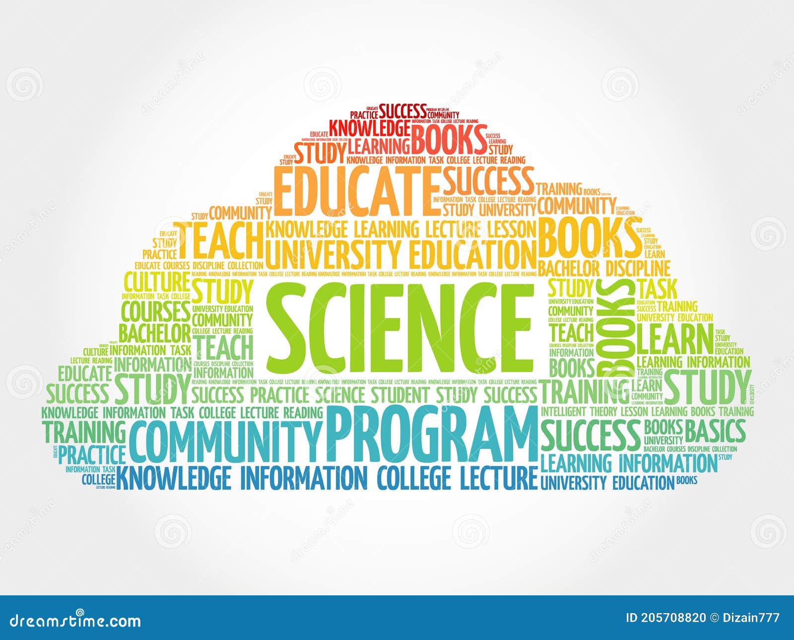 SCIENCE word cloud stock illustration. Illustration of immunology ...