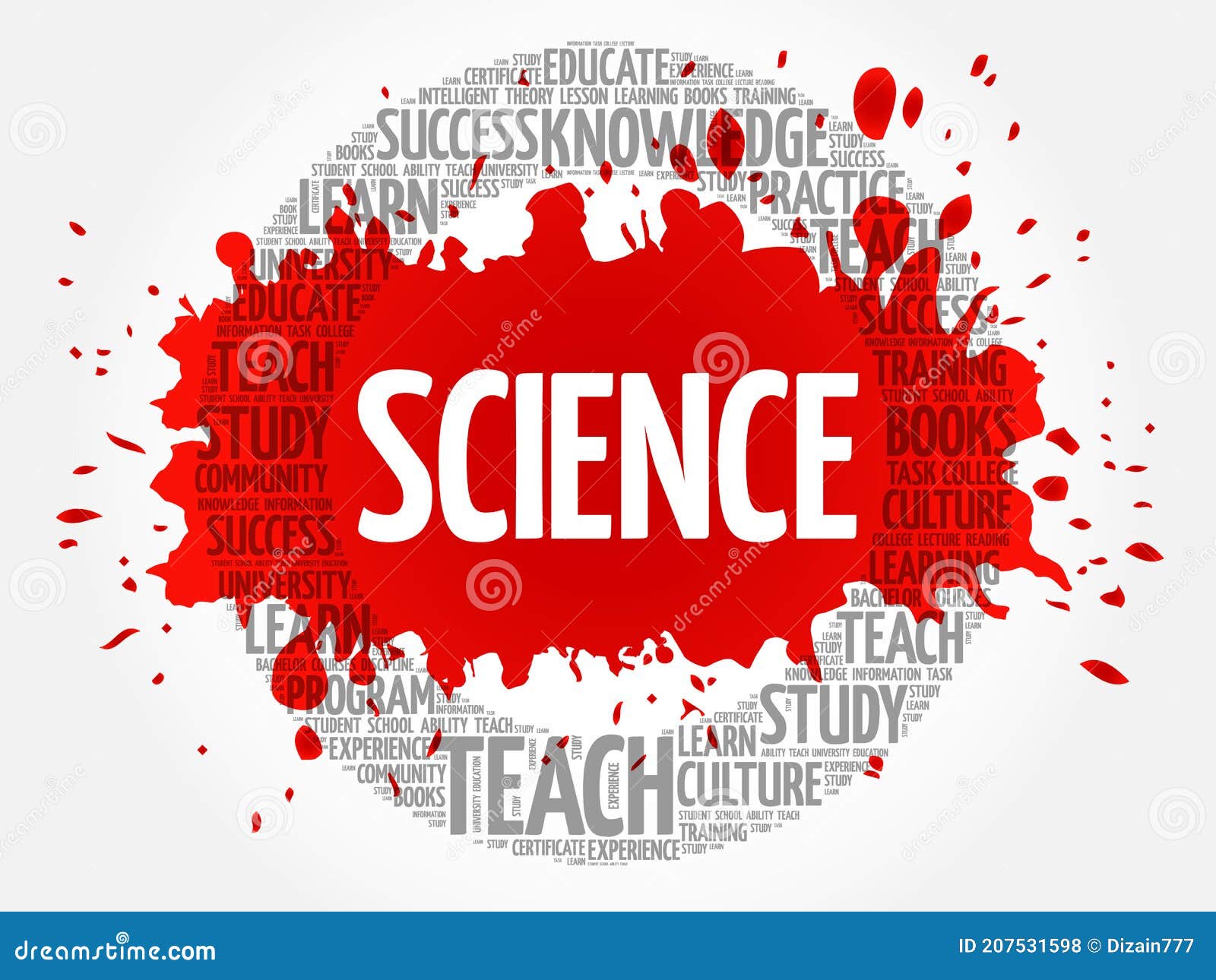 SCIENCE word cloud stock illustration. Illustration of organisms ...